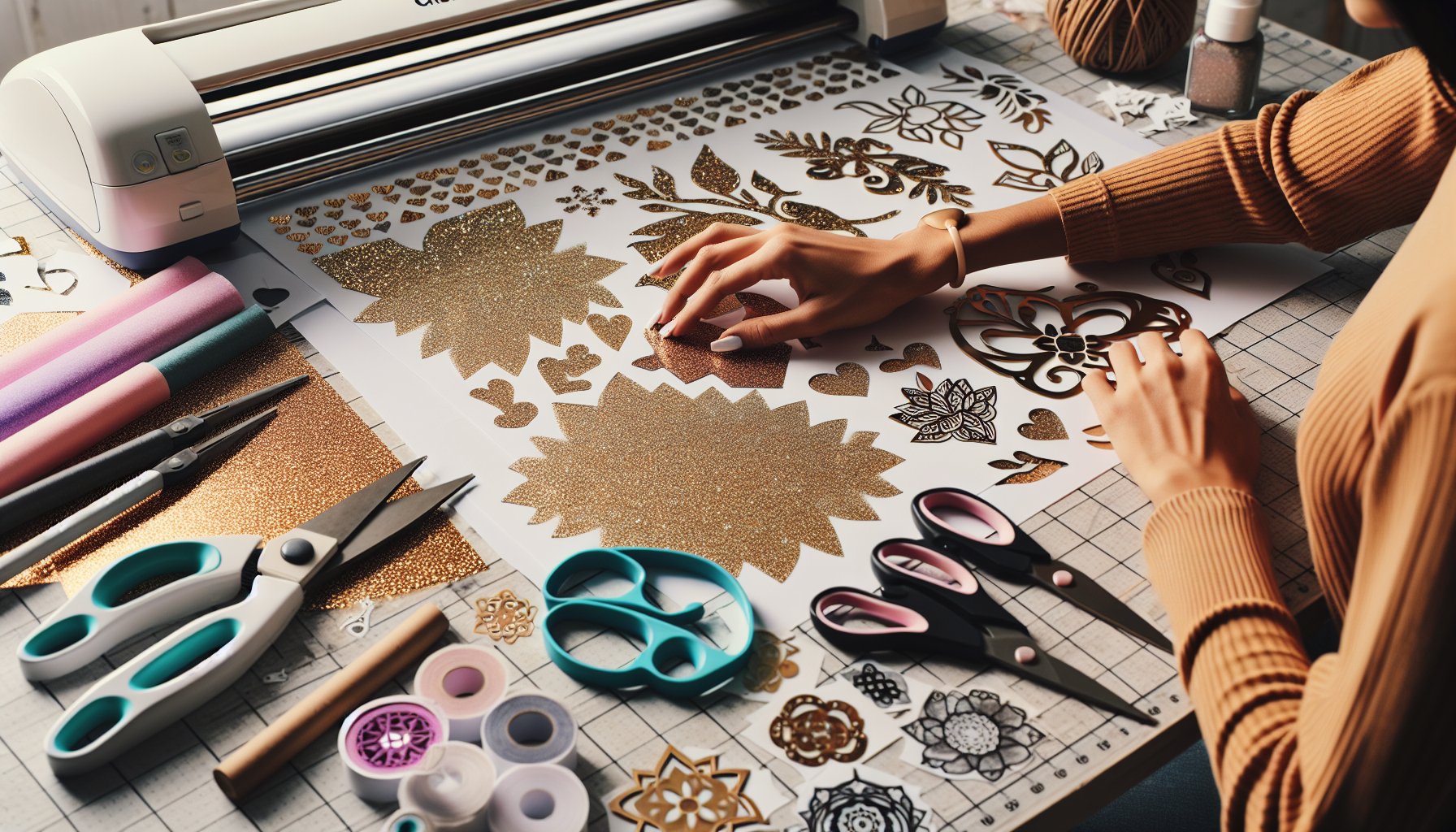 Crafting Ideas with Glitter Iron-On Material